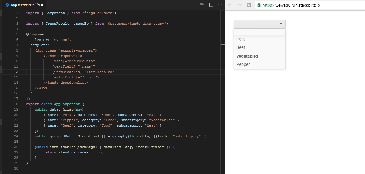 Progress® Kendo UI® for Angular Feedback Portal Progress® Kendo UI® for Angular Feedback Portal