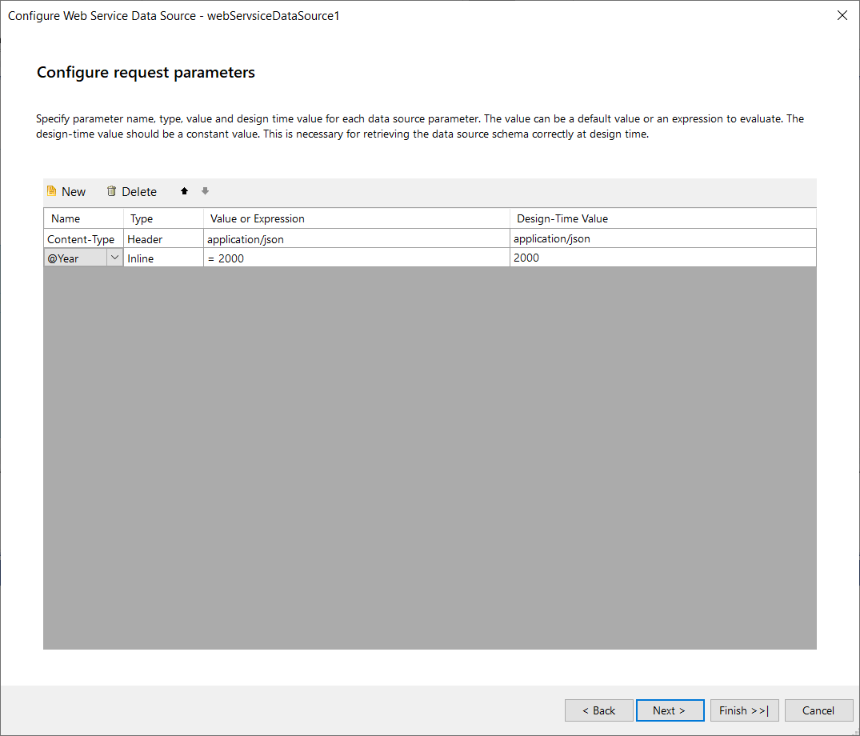 WebServiceDataSource turns all parameter values part of the request ... WebServiceDataSource turns all parameter values part of the request ...