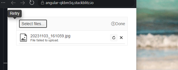 Upload tooltip position incorrect Upload tooltip position incorrect