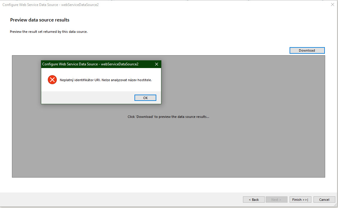 WebServiceDataSource wizard does not send parameters WebServiceDataSource wizard does not send parameters